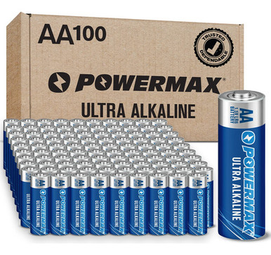 Powermax 100 AA Ultra Long Lasting Alkaline Batteries