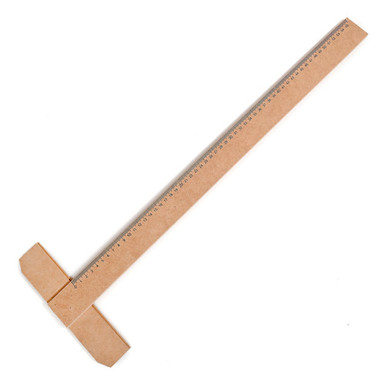 Goldin Drawing Ruler 55 cm MDF 1/4