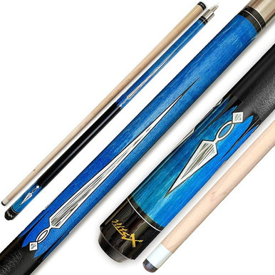 Tai Ba Cues Professional Canadian Maple Blue Pool Cue Stick