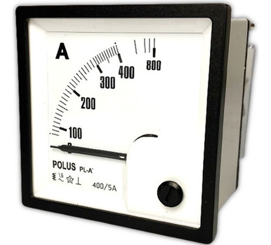 POLUS Analog Amperometer 400/5A FM 72x72 with Overload Protection