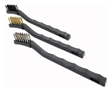MTX Kit of 3 Steel Brushes for 3D Printer Nozzle Cleaning