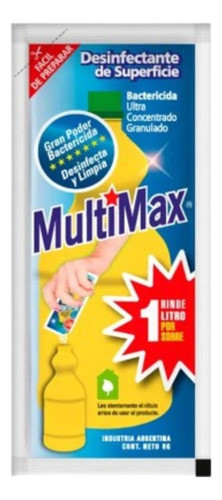 Multimax Disinfectant Bleach Sachet 8g (7385)