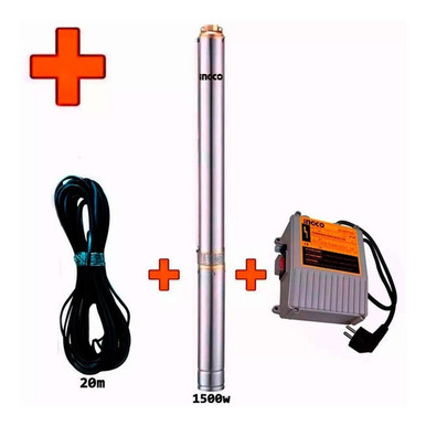 Ingco Bomba Sumergible Pozo Semisurgente Inox 1100W DWP11001