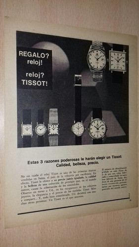 Tissot P280 Clipping Vintage Advertisement Watch 1966