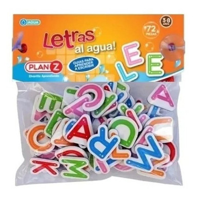 PlanZ Water Letters EVA Foam Letters Set for Bath 72 Pcs