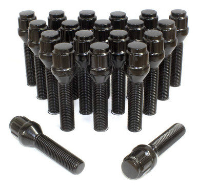 Wheel Accessories Parts - Set of 20 Black Wheel Bolts