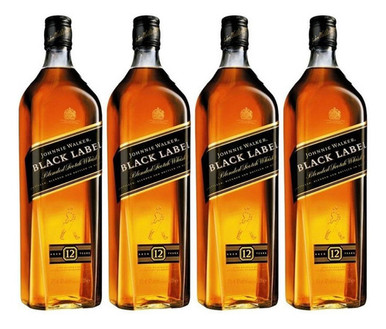 Johnnie Walker Black Label Pack X4 1L