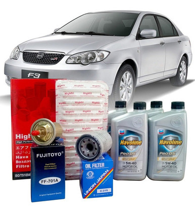 BYD F3 Oil Change Service with Havoline Synthetic Filters