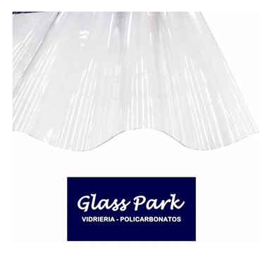 Polygal Clear Corrugated Polycarbonate Sheet 3.66 X 1.26 Glass Park