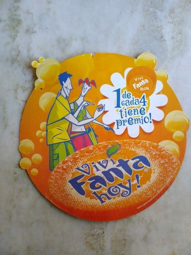 Fanta Advertising Carton Sign, Double-Sided