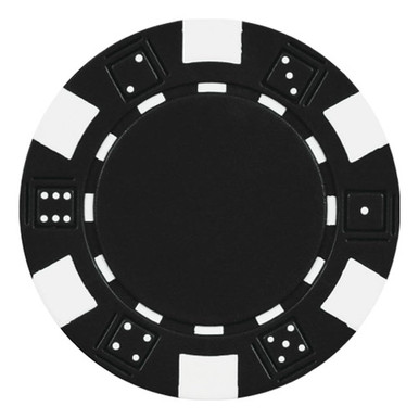 DaVinci Clay Poker Chips, 39 Grams, Black Stripes