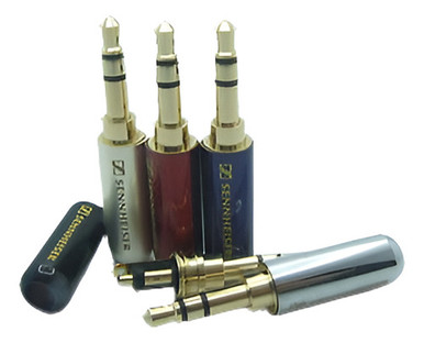 100 Pieces of Gold-Plated Copper 3.5 mm Male Stereo Mini Jack Connector