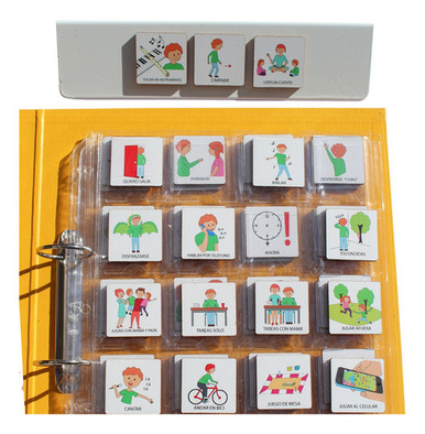 Mirame Y Jugamos Pictograma Carpeta Material Autismo Madera Inmantada
