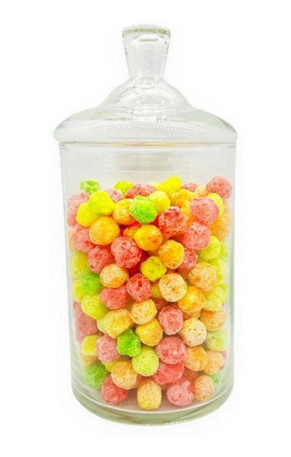 ByF Deco Frasco Caramelera Vidrio Con Tapa Candy Vela Soja 13x20 Cm