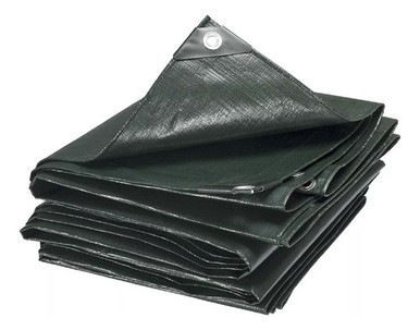 TYT Camping Canvas Tarp 2x2 - 100% Waterproof with Reinforced Grommets