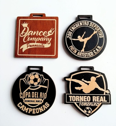 Axis Laser Medallas Deportivas 6cm Personalizadas Mdf Laminado Pack X50