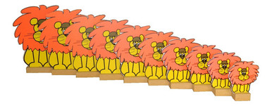 Seba Wooden Base Sorting Set X 10 Units