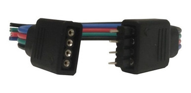 Demasled 4-Pin Male and Female Connector for RGB LED Strips