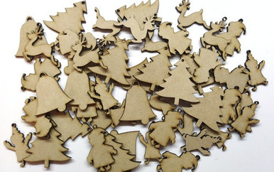 10 Christmas Hanging Figures MDF 3mm
