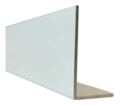 ALUMAS Aluminum Profile L Angle 50x25 Mm White 3 Meters