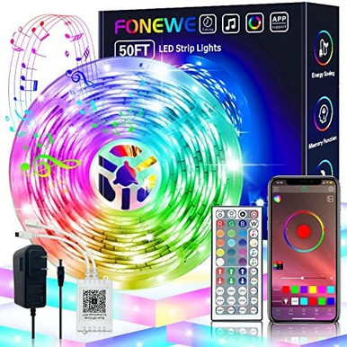 FONEWE 15-Meter LED Light Strip with App and Remote Control