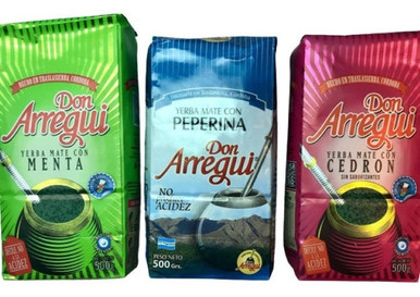 Don Arregui Yerba Mate Pack X5 Flavors of Choice Recoleta