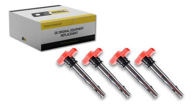 Audi VW Red Coil Pack Kit X4 for 2.0 TSI TFSI Vento GTI OE