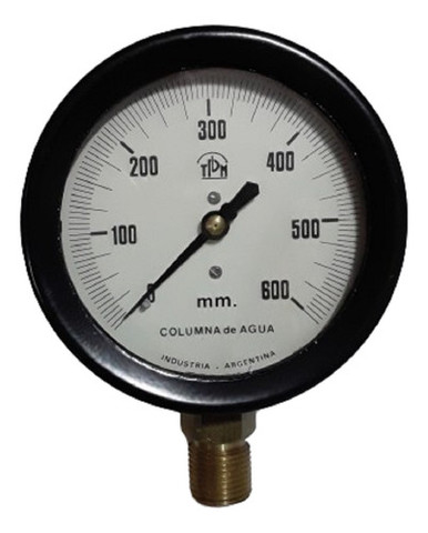 TPM Water Column Manometer 0-600 Mm 1/2 Inch Connection 100Mm Case