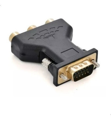 Mayitr Ficha Adaptador Conector 3 RCA RGB Hembra a VGA VGA a RGB
