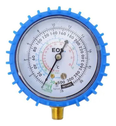EOS Low Pressure Manifold Gauge Clock Blue
