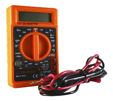 Truper Digital Multimeter Tester MUT-830 AC/DC Current