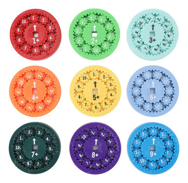 Generic Math Facts Rotating Toy, Colorful Educational Game