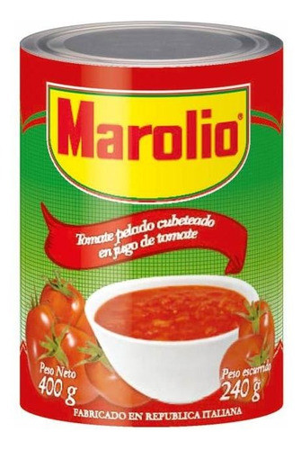 Marolio Pack X 48 Unid. Tomate Cubeteado 400 Gr