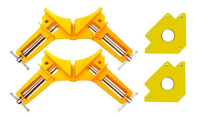 Crossmaster 2 Angle Squeeze Clamps for Carpentry and Metalwork