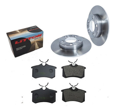 Interparts Audi A3 Seat Leon Toledo Rear Disc and Brake Pad Kit