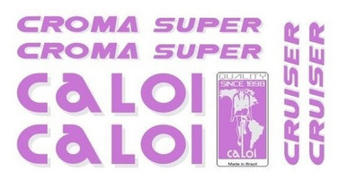Caloi Croma Super Lilás Bicycle Sticker