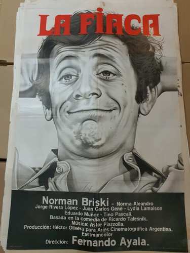 Afiche Cine Original - La Fiaca by Norman Brisky