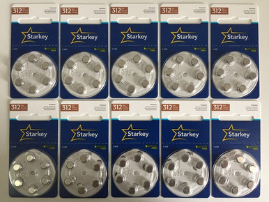 Starkey Hearing Aid Battery 312 - 60 Units