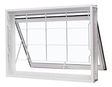 Ramassol Maxim-Ar Steel Window 60x60cm with Grilled Design