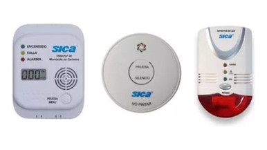 Sica Smoke Detector + Carbon Monoxide + Natural Gas Detector Kit