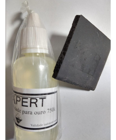 Expert Liquid Gold and Silver Test Kit 30 ml with 4x4 cm Stones