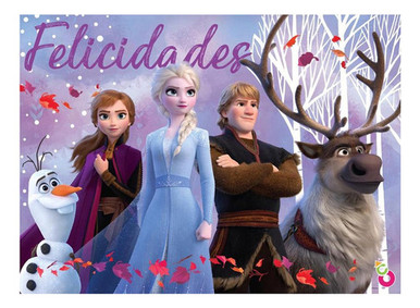 Frozen Congratulations Poster - 1 Unit - Birthday Party Supplies