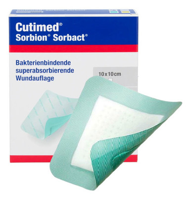 Cutimed Sorbact Superabsorbent Dressing 10cm X 10cm - 2 Units