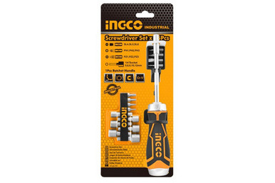 Ingco 15-in-1 Screwdriver with Interchangeable Bits