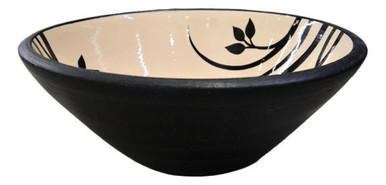 Fango Bachas Bacha Rustica Eliptica 30x120 Color Negra