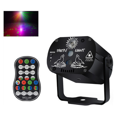 Mini Stage Lighting RGB Disco Light with 60 Patterns