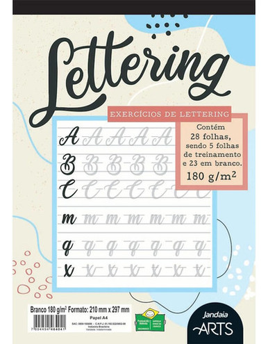 Jandaia Arts A4 180g Flex Lettering Pad with 28 Sheets