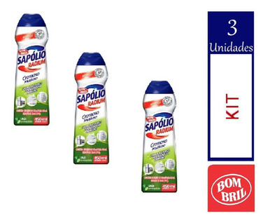 Sapólio Radium Creamy Lemon Cleaner Kit 450ml (Pack of 3)
