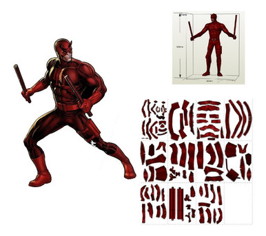 Daredevil Papercraft Figure