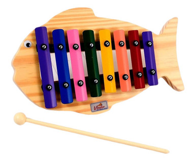 Vibratom Musical Instrument for Kids - Metalophone Xylophone Fish